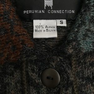 Peruvian Connection | Sweaters | Peruvian Connection Floral Button ...